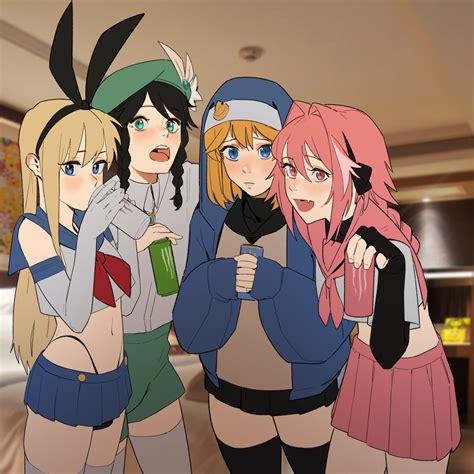 Shimakaze Venti Astolfo Bridget Astolfo And 1 More Kantai