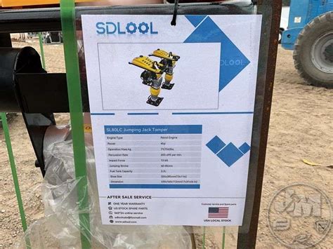 2024 Unused Sdlool Sl80lc Jumping Jack Tamper Sn 140 46 Jeff Martin Auctioneers Inc
