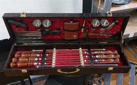 Набор для шашлыка в чемодане Аристократ 17 предмет цена 280 р купить в Минске на Куфаре