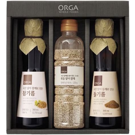 Orga 참기름 선물세트 2호 배민 장보기∙쇼핑