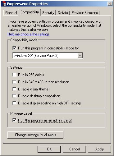 Backwards Compatibility Age Of Empires 1 Windows 7 Sp1 Could Not Initialize Graphics