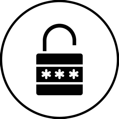 Number Padlock Vector Icon 38124783 Vector Art At Vecteezy