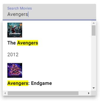 Angular Material Autocomplete Server Side API Using DisplayFn DebounceTime
