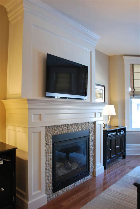 Crafting Visions Shaker Style Fireplace Trim And Mantel With River