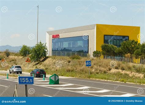 Red Fanuc Logo On The Wall Editorial Image 296182288