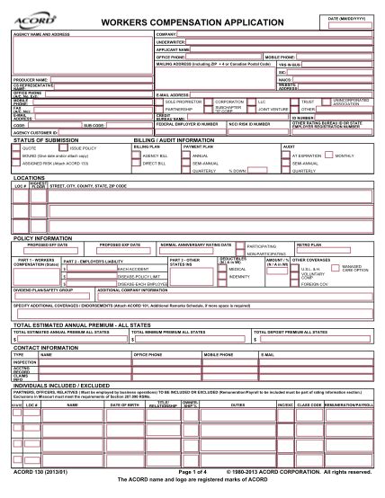 25 Workers Compensation Application Free To Edit Download And Print Cocodoc