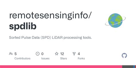 Github Remotesensinginfospdlib Sorted Pulse Data Spd Lidar