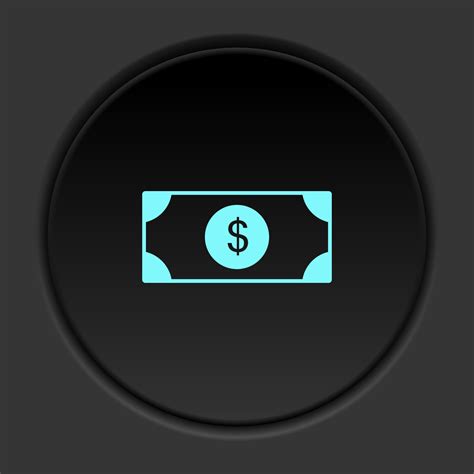 Round Button Icon Dollar Button Banner Round Badge Interface For Application Illustration On