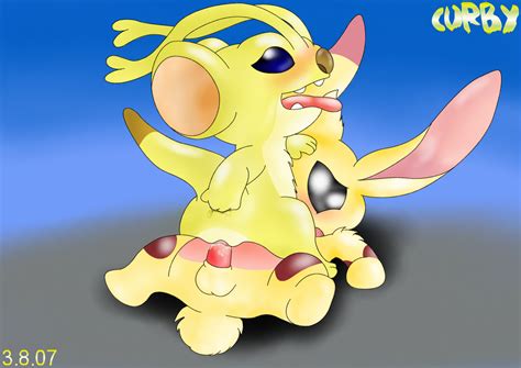 Rule 34 2007 Curby Disney Duo Experiment Species Female Furry Houdini Lilo And Stitch Male