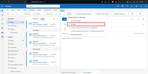 How To Encrypt Emails In Outlook Geeksforgeeks