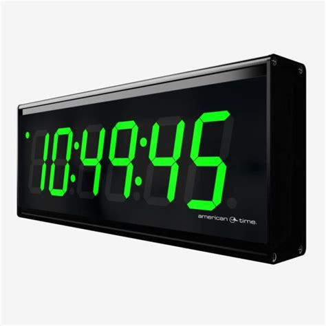 Sleek And Sturdy Digital Wi Fi Clocks Synchronize Time With Your Wi Fi Network Ideal For Large