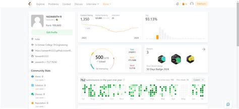 Yaswanth R On Linkedin Leetcode Codingjourney Problemsolving