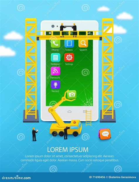 Construction Mobile Phone Smartphone User Interface Engineering And Mobile Application