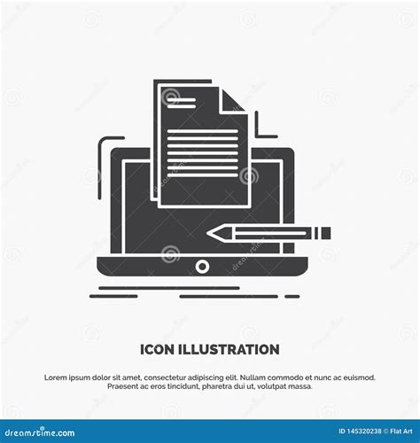 Coder Coding Computer List Paper Icon Glyph Vector Gray Symbol For Ui And Ux Website Or