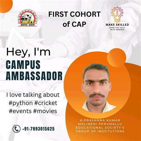 Prasanna Kumar On Linkedin Campusambassador Makeskilled