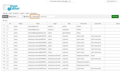 Bulk Edit Advanced Custom Fields In A Spreadsheet Wp Sheet Editor