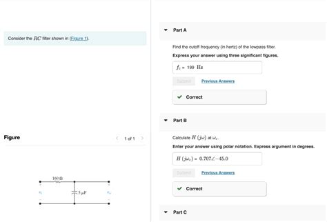 Solved Consider The RC Filter Shown In Find The Cutoff Chegg