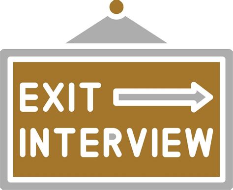 Exit Interview Icon Style 10677653 Vector Art At Vecteezy