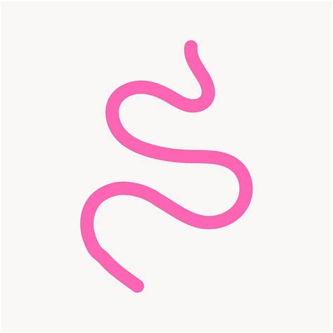 Squiggle Pink Abstract Shape Vector Premium Vector Rawpixel