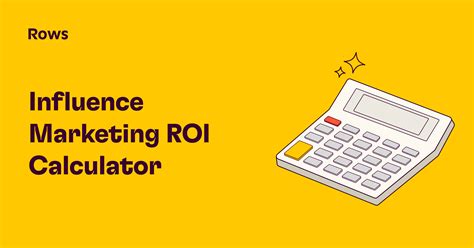 Influencer Marketing ROI Calculator