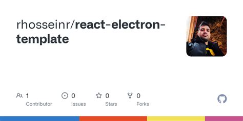 Github Rhosseinrreact Electron Template