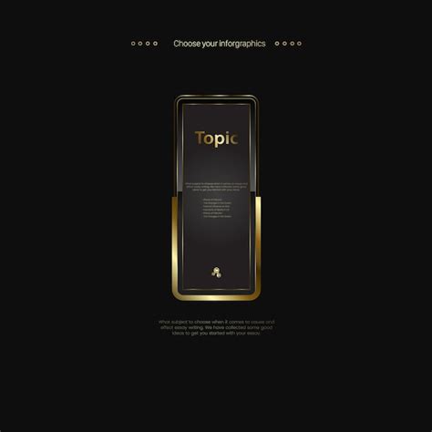 Premium Vector A Luxury Button Infographic Chart Design On Dark Background Used In Finance And