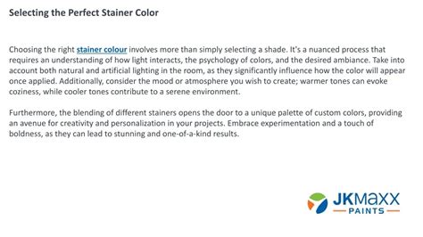 Ppt Stainer Colour Guide A Comprehensive Overview Powerpoint