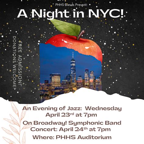 Phhs Bands Presents A Night In Nyc Paradise Honors High School