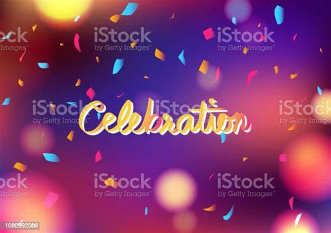 축 하 파티 모호한 다채로운 추상적인 배경 장식 색종이 인사말 카드 축제 개념 벡터 일러스트 레이 션 Carnival에 대한 스톡 벡터 아트 및 기타 이미지 Istock