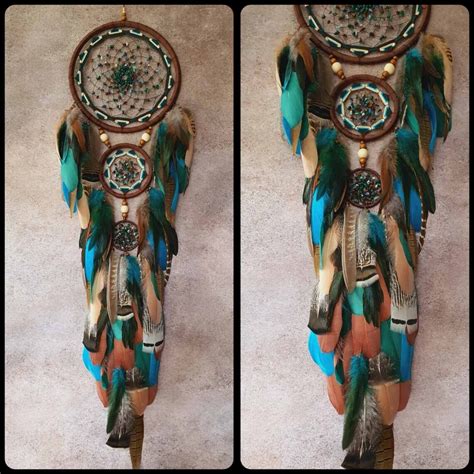 Native American T Authentic Dream Catcher Natural Bird Feathers And