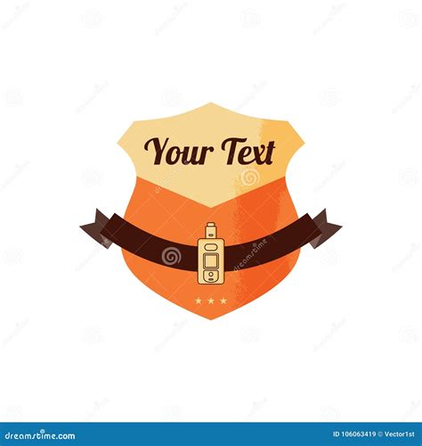 Electric Cigarette Badge Label Template Stock Vector Illustration Of