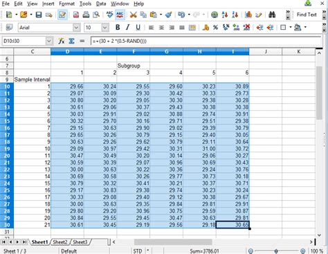 X Bar R Chart Excel Template