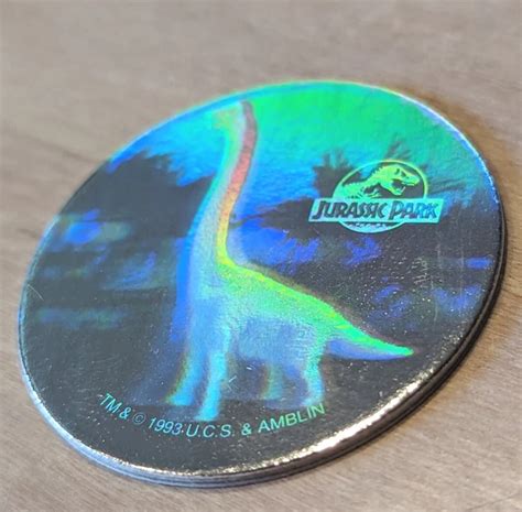 Jurassic Park Hologram Brachiosaurus 1993 Ucs Amblin Skybox Skycaps Pog