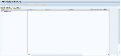 Sl63 Sap Tcode Paw Location Test Catalog
