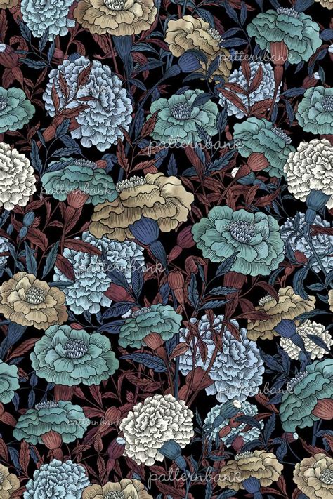 Vintage Flora By Vita Daneva Seamless Repeat Royalty Free Stock Pattern