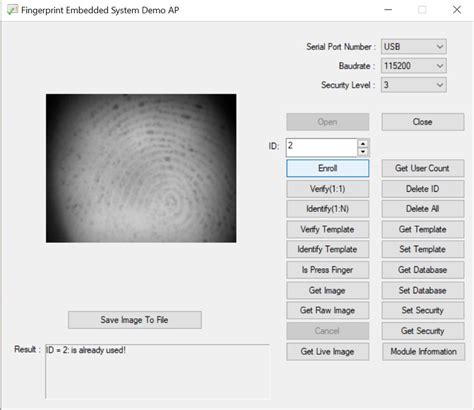 Fingerprint Sensor Software Download Scientific Diagram
