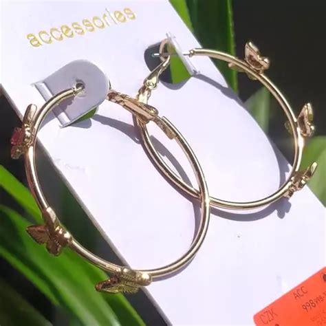 خرید و قیمت گوشواره زنانه پروانه ای فوق العاده زیبا برند وارداتی مناسب