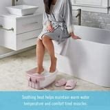 Homedics Bubble Bliss Deluxe Foot Spa Massager With Heat Control Pink