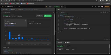 Leetcode Problemsolving Palindromenumber Programmingjourney Dsa
