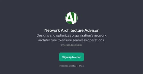 Network Architecture Advisor Network Architecture Optimization Taaft