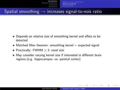 Random Field Theory In Functional Imaging Ppt