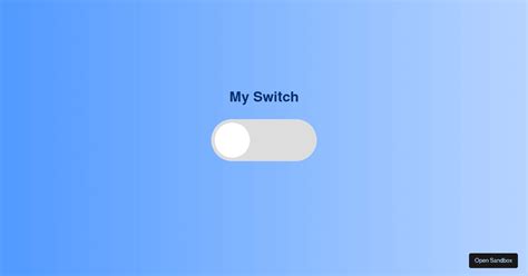 React Framer Motion Switch Component Codesandbox