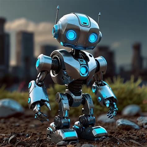 Futuristic Robot Gaming In A Hovering Pose Premium Ai Generated Image