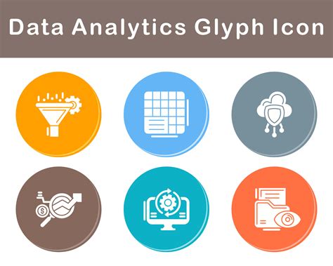 Data Analytics Vector Icon Set 21507576 Vector Art At Vecteezy