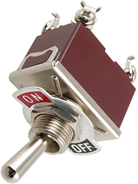 Aexit AC 250V Toggle Switches 15A On Off DPST 4 Screw Terminals DPST Toggle Switches Toggle
