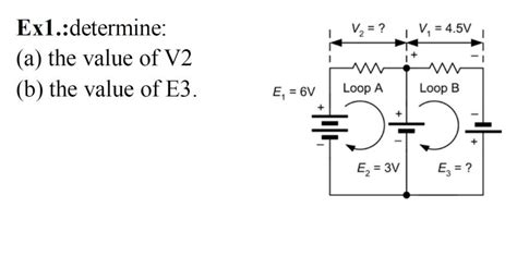 Solved Ex1 Determine A The Value Of V2 B The Value Of Chegg Com
