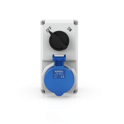 Cee 3p 4p 5p 32A German Standard Waterproof Industrial Combination Switch Socket IP44 Interlock