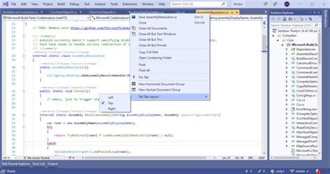 Document Management Improvements Vertical Document Tabs Are Here Visual Studio Blog