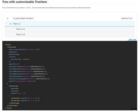example for treeitemcustom · issue 3898 · sap ui5 webcomponents react
