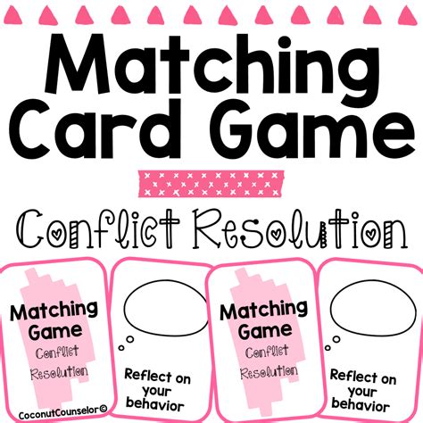 Conflict Resolution Matching Game Made By Teachers